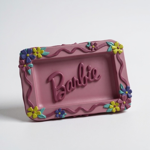 Barbie | Other | Vintage Barbie Pink Floral Tray | Poshmark